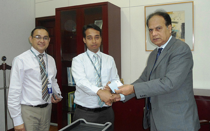 RECOGNITION TO MR. MASUD’S CONTRIBUTION TOWARDS IMP PROJECT - Dhaka Bank | Excellence in Banking